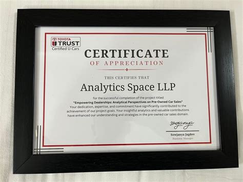 Analytics Space S Project On Pre Owned Car Sales For Toyota U Trust Analytics Space Posted On