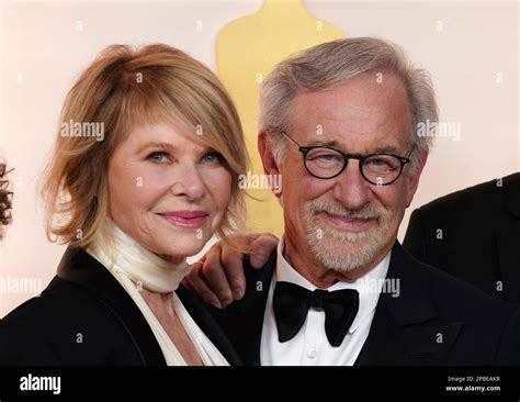 Kate Capshaw Left And Steven Spielberg Arrive At The Oscars On Sunday