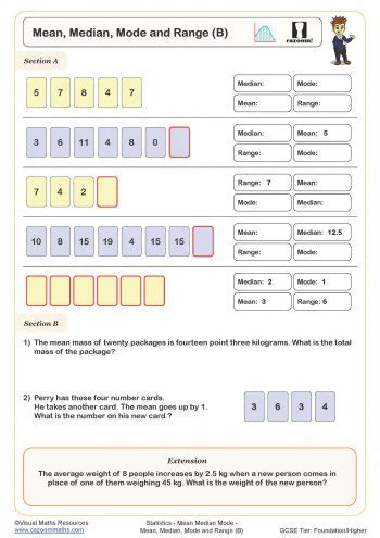 Year 7 Mean Median Mode Worksheets Pdf Printable Worksheets