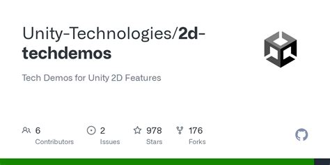 Actions · Unity Technologies2d Techdemos · Github