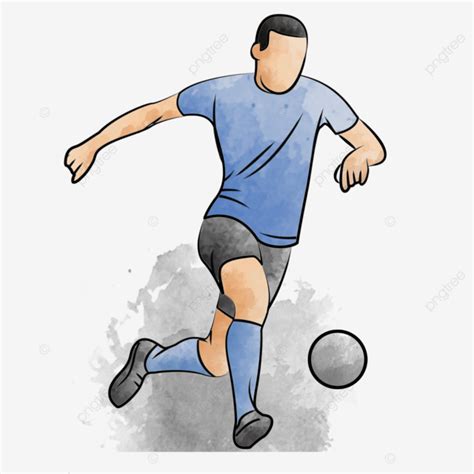 Football Dribbling Hand Drawn Football Dribble Dribbling Png