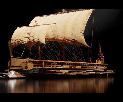 Artstation Greek Ship Trireme Resources