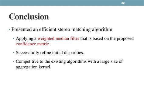 ppt efficient stereo matching based on a new confidence metric