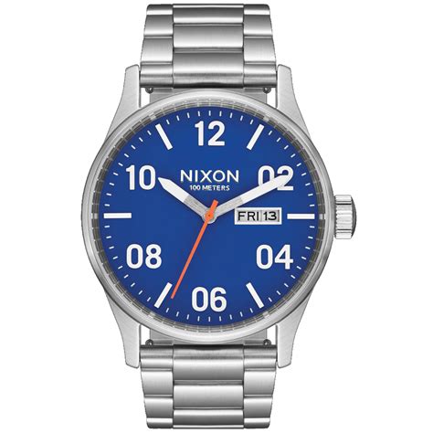 Nixon Sentry Ss Silvercobalt A356 5211 Halifax Watch Company
