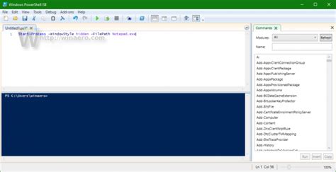Run A Program Hidden In Windows