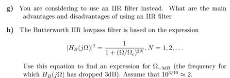 Problem Filter Design You Have Been Given The Chegg