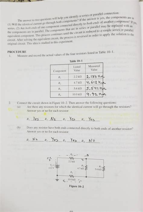 Series Parallel Combination Circuits Lab 101