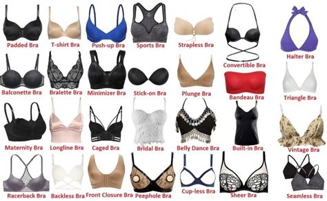 Best Qualities Bra Panties Different Types Of Bras Style Bra Chart