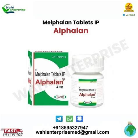 Alphalan Melphalan 2 Mg Tablets At Rs 1500 Bottle Melphalan Tablets In New Delhi Id