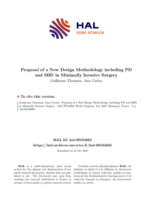 Pdf Proposal Of A New Design Methodology Including