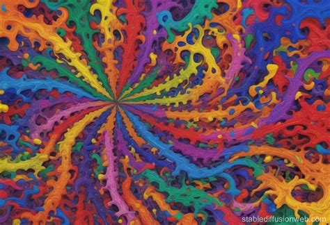 Nonlinear Chaos Of Colorful Hues Stable Diffusion Online