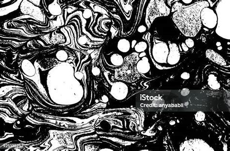 흑인과 백인 액체 짜임새입니다 수채화 손으로 그린 마블 일러스트입니다 추상적인 벡터 배경입니다 흑백 대리석 패턴입니다 0명에 대한 스톡 벡터 아트 및 기타 이미지 Istock