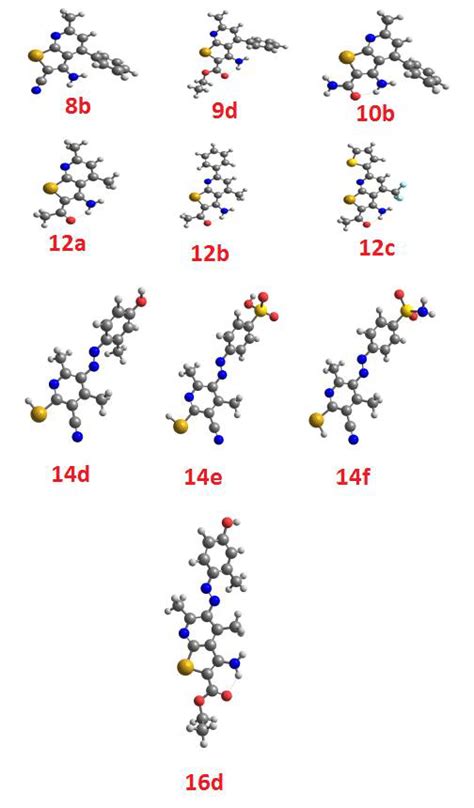 Optimized Geometrical Structures Of The Investigated Compounds