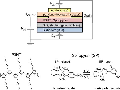 Figure 1 From Optically Controllable Dual Gate Organic Transistor Produced Via Phase Separation