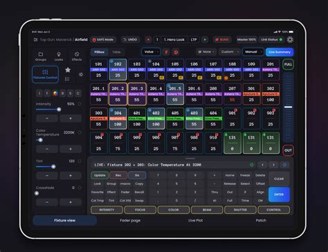 Ipad W Luminair Blackout Dmx Control Geronimo Creek