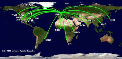 17 Destinations Where British Airways Flies The Airbus A350 1000