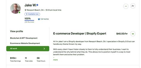 Rate My Portfolio Shopify Developer Rupwork