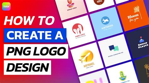 how to create a png logo