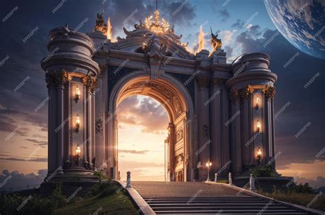 Premium Ai Image Dimensional Gateway Gaming Wallpaper