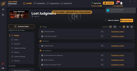 Lost Judgment Trainer 14 V111 Cheat Happens Game Trainer Download Pc Cheat Codes