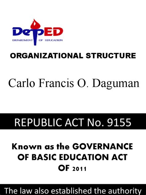 Deped Organizational Structure Updated Pdf Educational Assessment