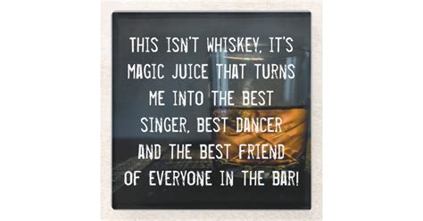 Funny Whiskey Drinkers Slogan Glass Coaster Zazzle