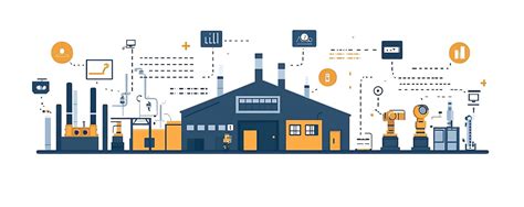 Smart Factory Illustration Automation Industry 40 Digital Transformation Premium Ai Generated