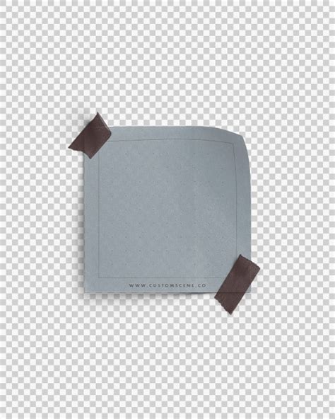 Free Blue Dotted Sticky Note With Washi Tape Custom Scene