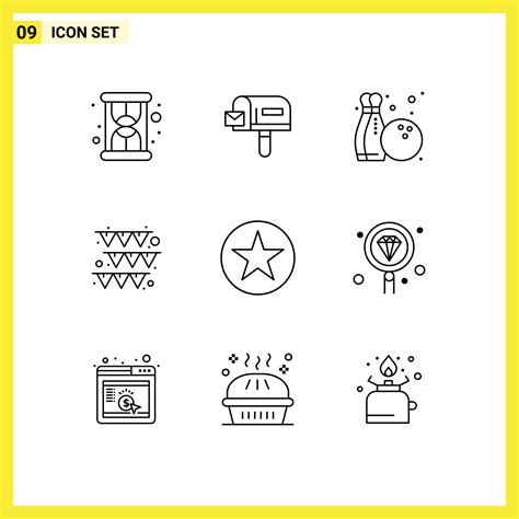 Set Of 9 Modern Ui Icons Symbols Signs For Coding Insignia Hobby Decoration Badge Editable
