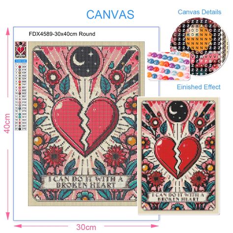 Attività Creativa Antistress Con Diamanti Rotondi Kit Diamond Painting