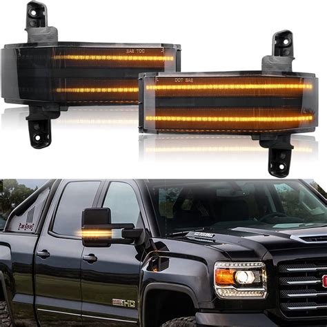 Njsbyl Lámpara De Marcador De Espejo Lateral Led Para Chevy Silverado