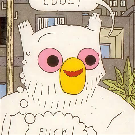搞怪卡通形象，大眼黄嘴配 Fuck”字样，个性十足 𝙒𝙚𝘾𝙝𝙖𝙩头像 小众36张表情包图片动图 求表情网斗图从此不求人