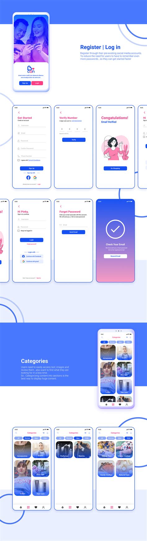 B CAN UI Design On Behance