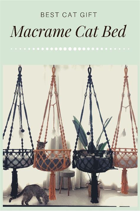 Elevate Your Cats Comfort With A Macrame Cat Hammock