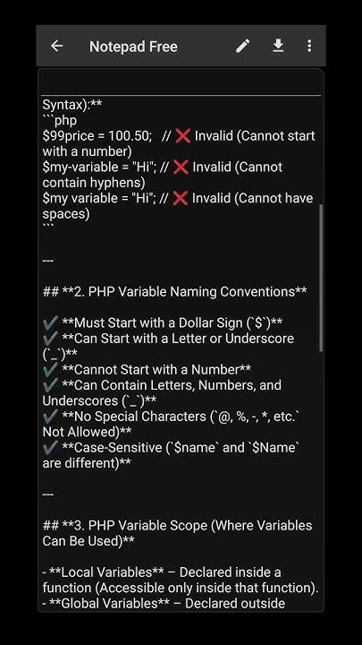 Rules And Best Practices For Php Variables Complete Guide Youtube