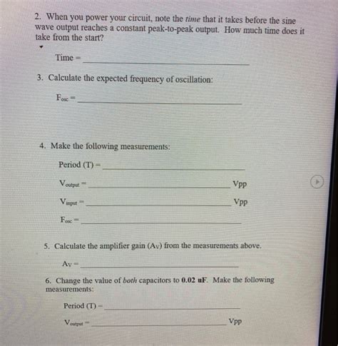 The Wien Bridge Oscillator OBJECTIVE This Lab Will Chegg