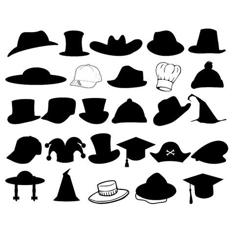 Hat Silhouette Bundles Masterbundles