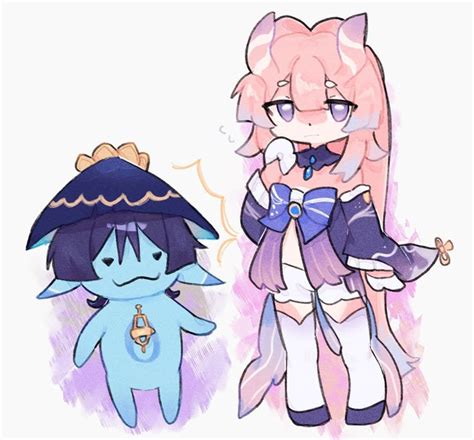 Pin By M Nekori On Genshin Impact Art Inspiration Drawing Chibi Characters Character Design