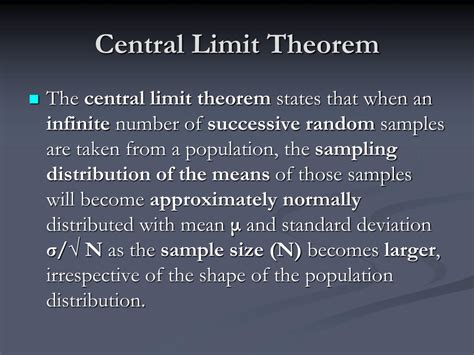 Ppt Central Limit Theorem Powerpoint Presentation Free Download Id