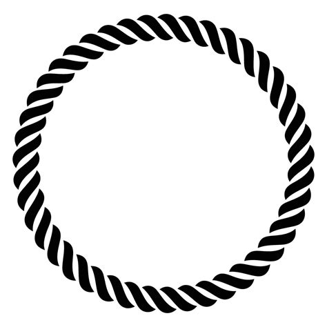 A Black Rope Border Design On A White Background 78478209 Vector Art At