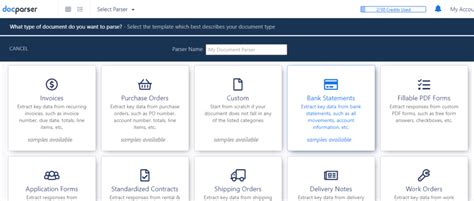 extract bank of america statements to excel with docparser