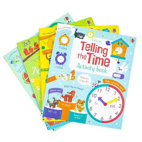 Maths Activity Set 4 Books Collection Set Addition And Subtraction Times Tables Telling The