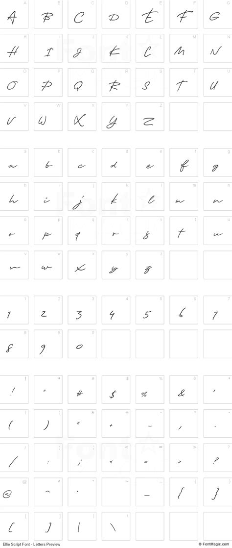 Ellie Script Font Fontmagic