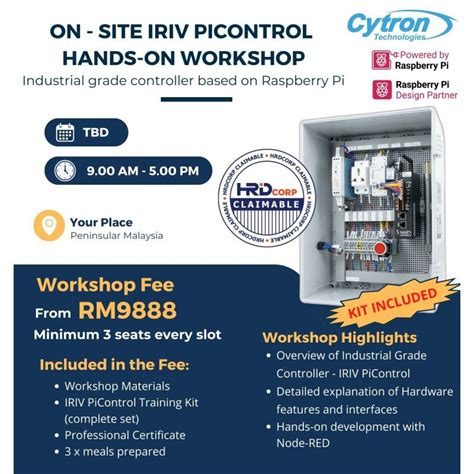 Iriv Picontrol Industry 4 0 Workshop And Training Kit