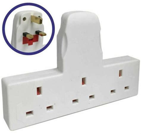 3 Way Socket Extension Multi Plug In Mains Socket 13a Amps Eebazaar