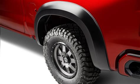 Black Extendafender Style Smooth Finish 4 Piece Fender Flare Set For 1