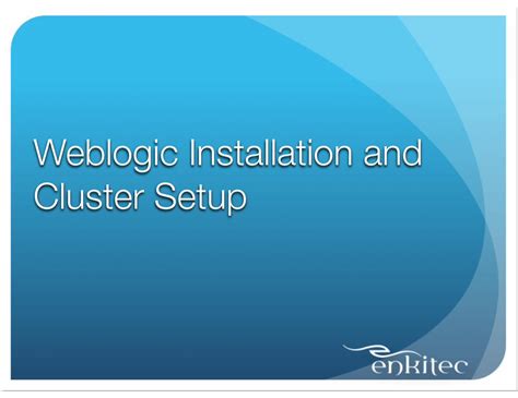 Pdf Weblogic Overview Presentationkey Doc Developpement Dokumentips