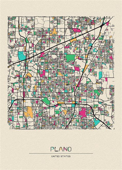 Plano Texas Map Plano Tx Zip Code Map Map Of West