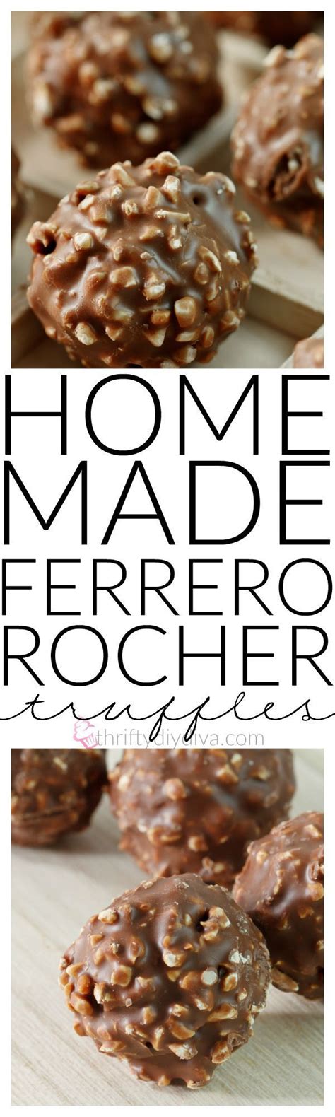 Homemade Ferrero Rocher Hazelnut Truffles Candy Recipes Desserts