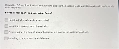 High Quality Solution Regulation Cc Requires Financial Institutions To